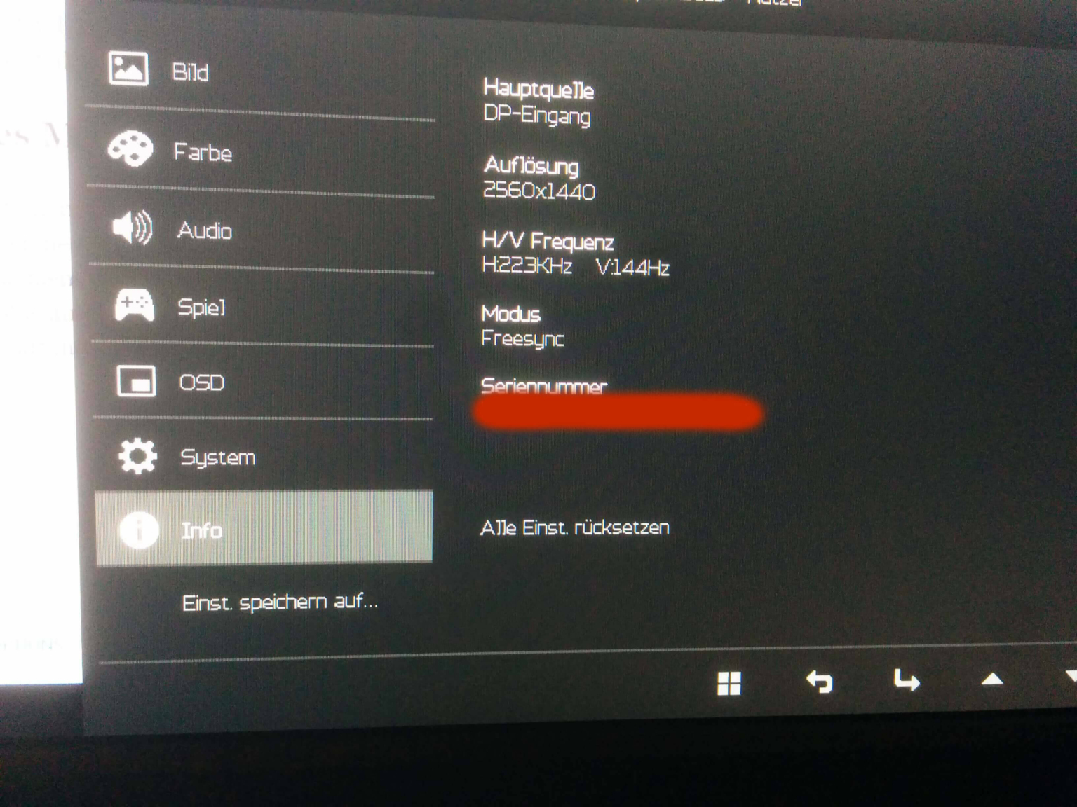 144 Hz einstellen - Windows 10